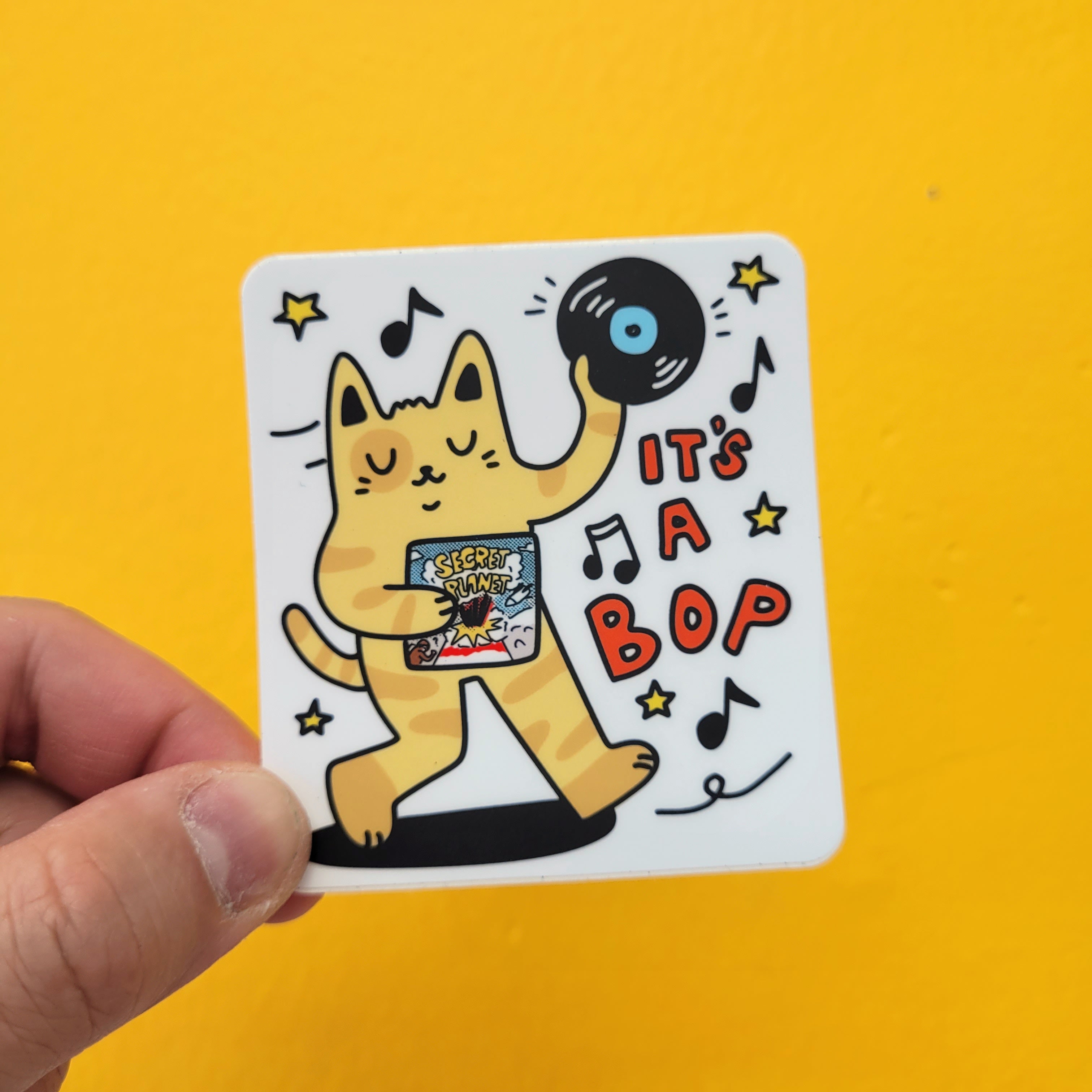 It's a Bop Vinyl Sticker – Secret Planet