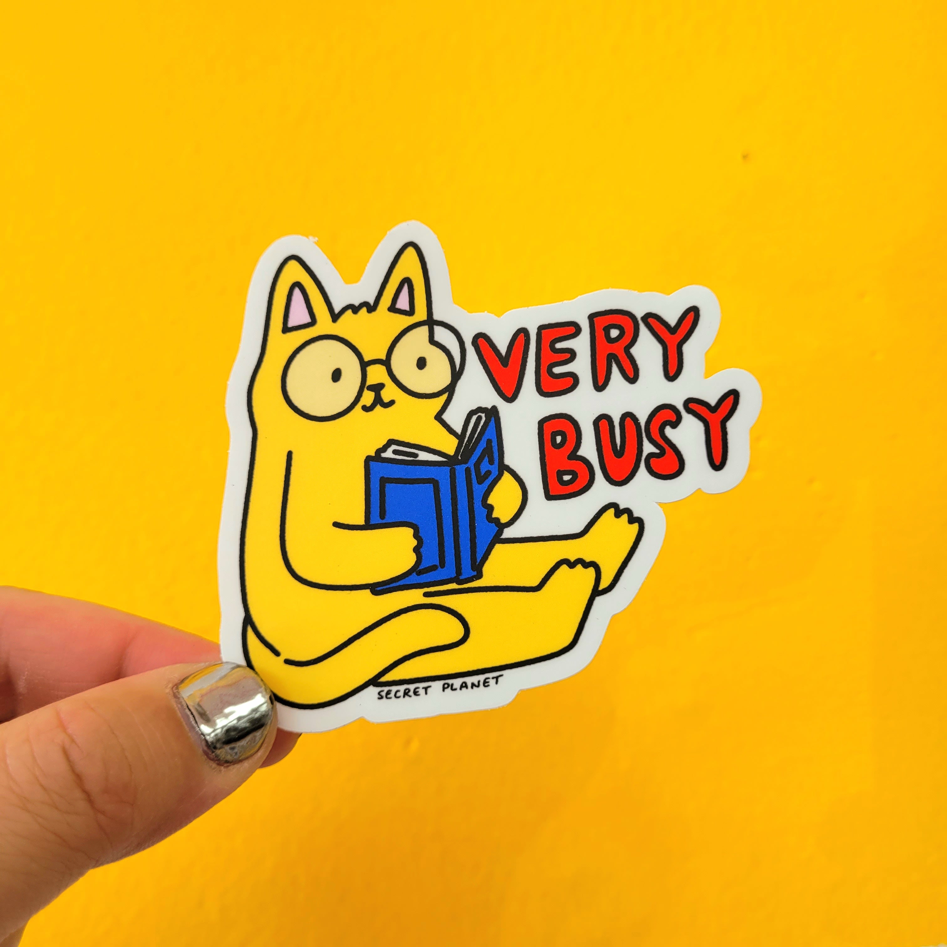 Very Busy (Reading) Vinyl Sticker – Secret Planet