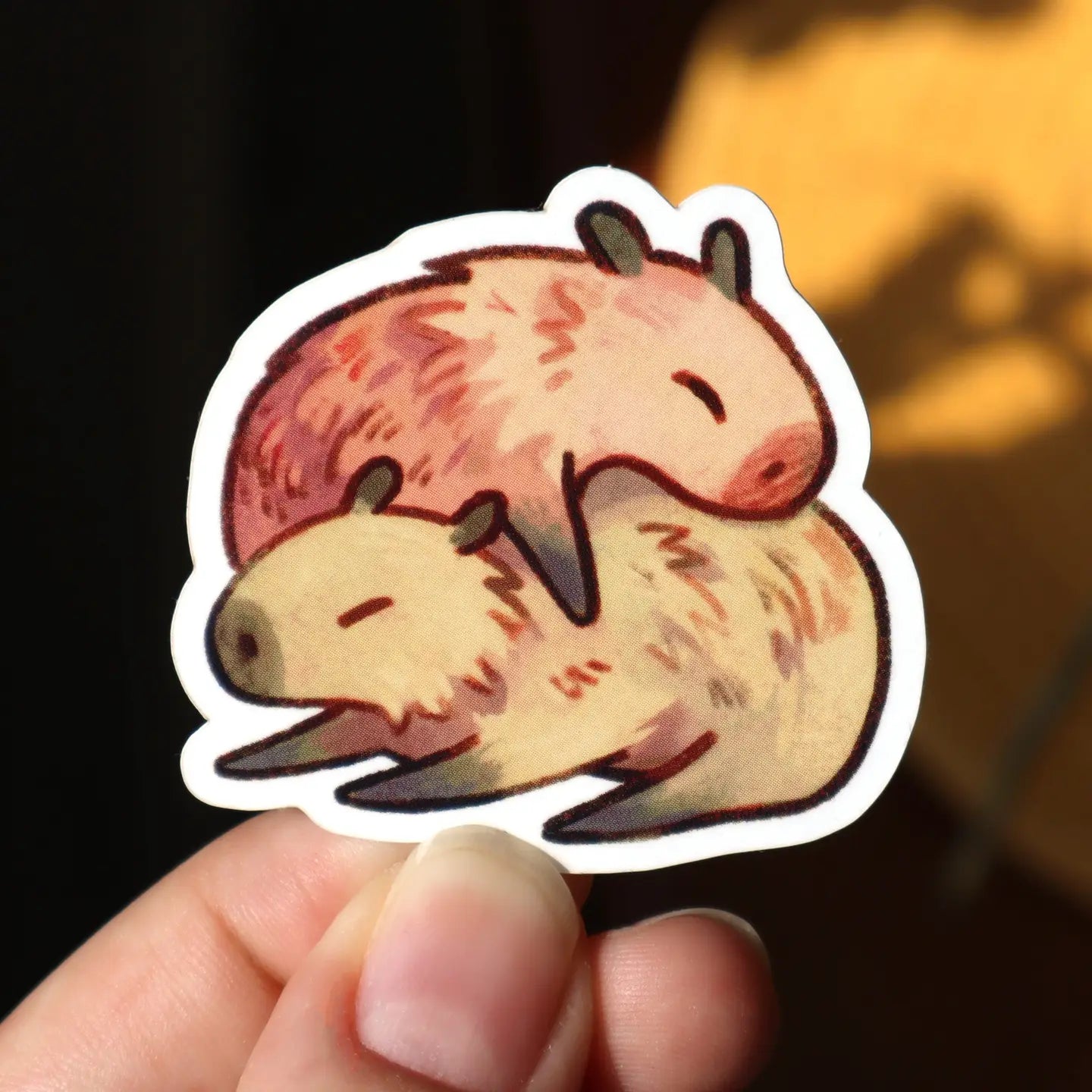Capybara Hugs - Sticker – Secret Planet