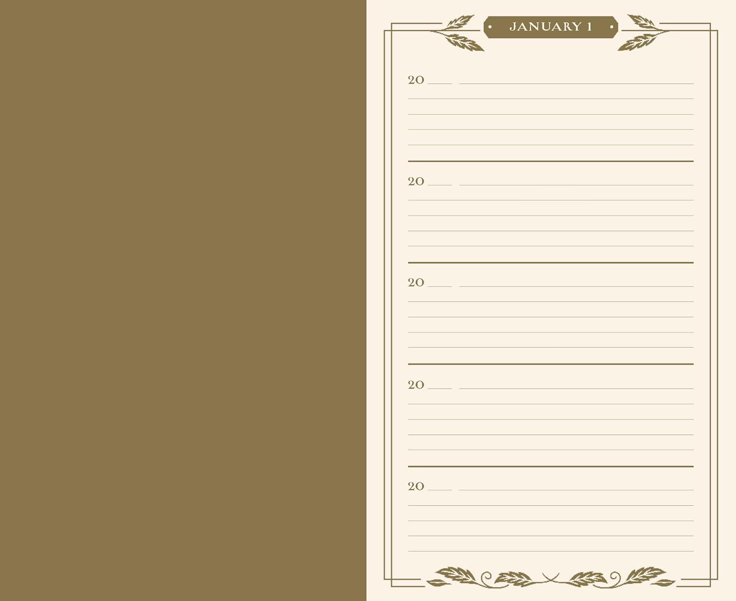 Gilded Vines One Line a Day 5-Year Memory Book – Secret Planet