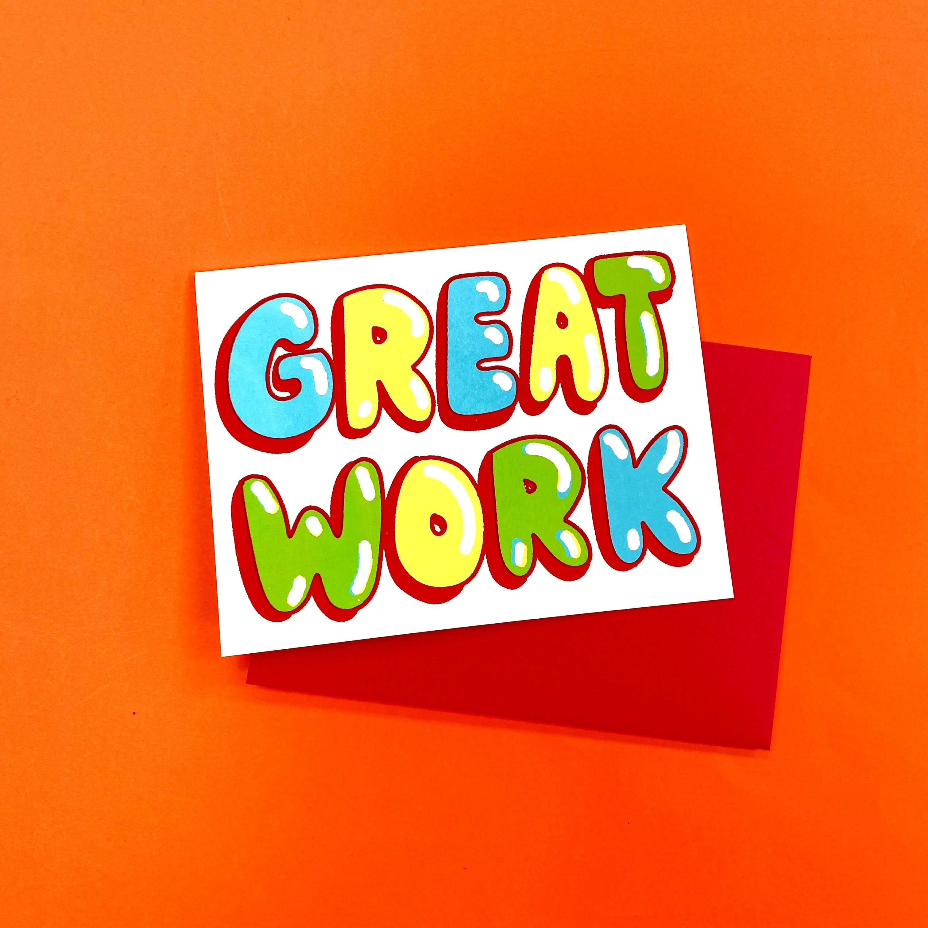 Great Work Greeting Card – Secret Planet Print Shop