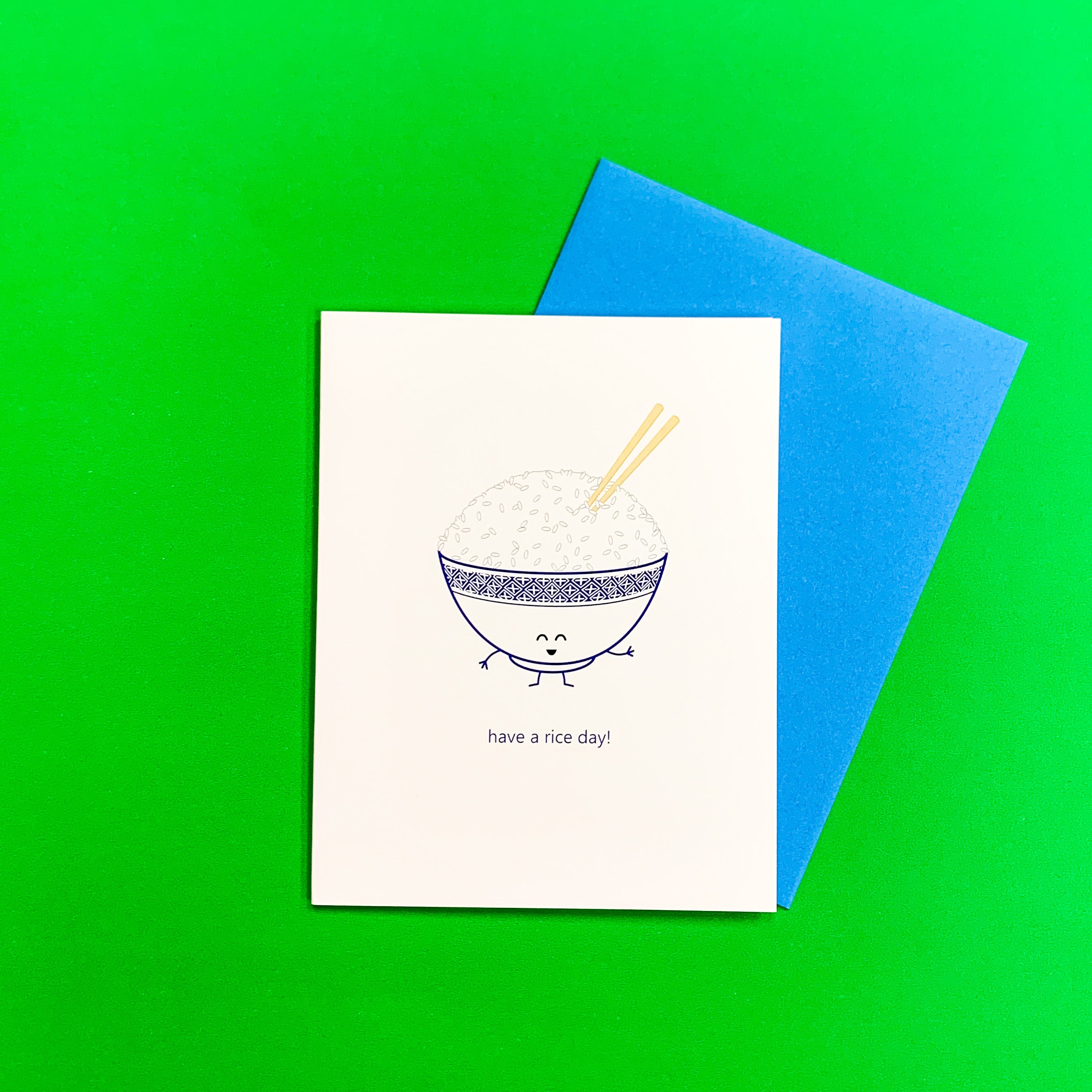 Have a Rice Day Greeting Card – Secret Planet Print Shop