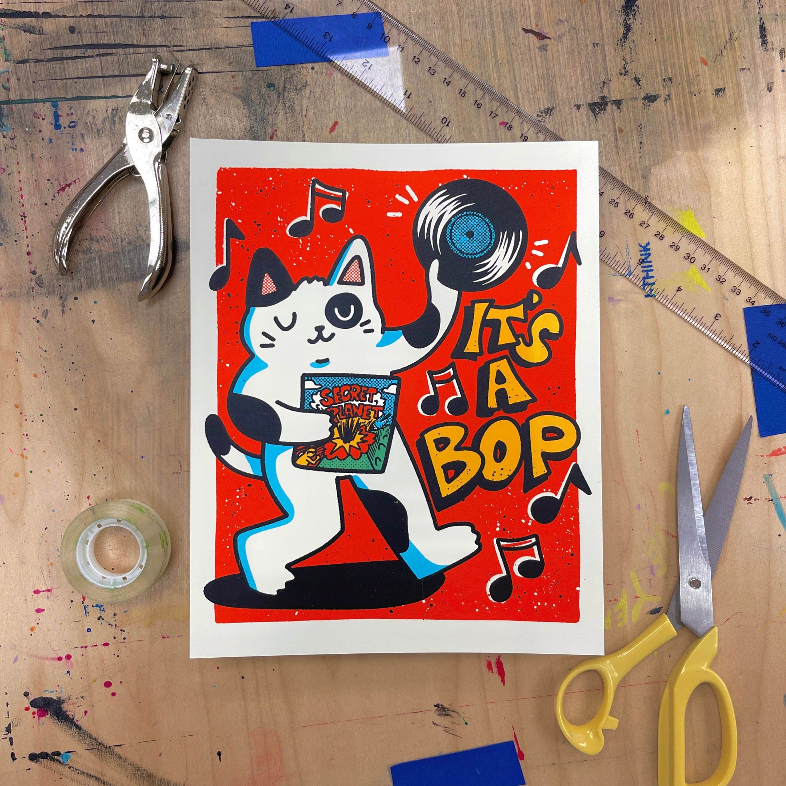 It's a Bop Cat Print – Secret Planet