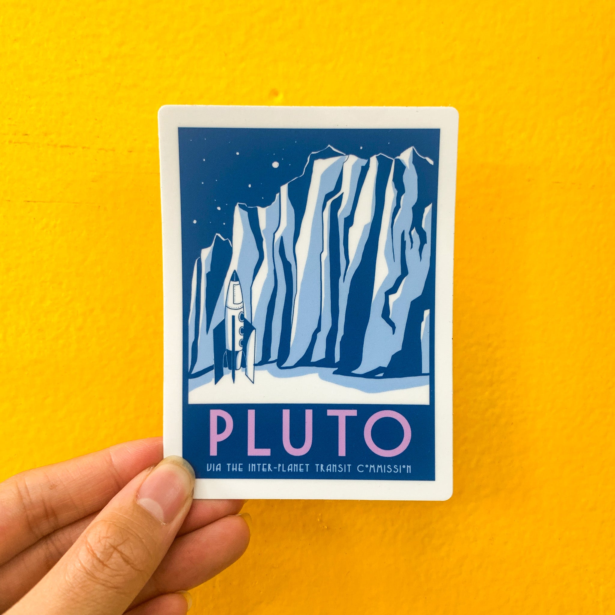 Pluto Sticker – Secret Planet Print Shop
