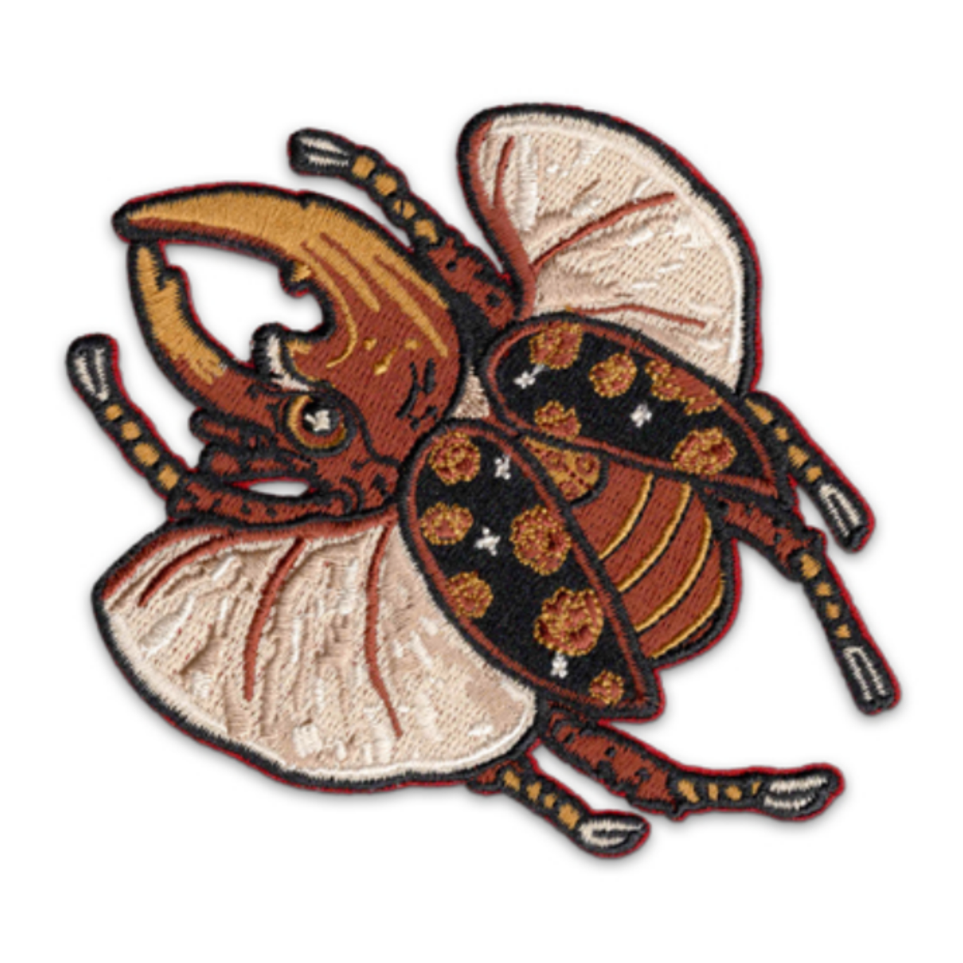 Peony Hercules Beetle Iron-On Patch – Secret Planet