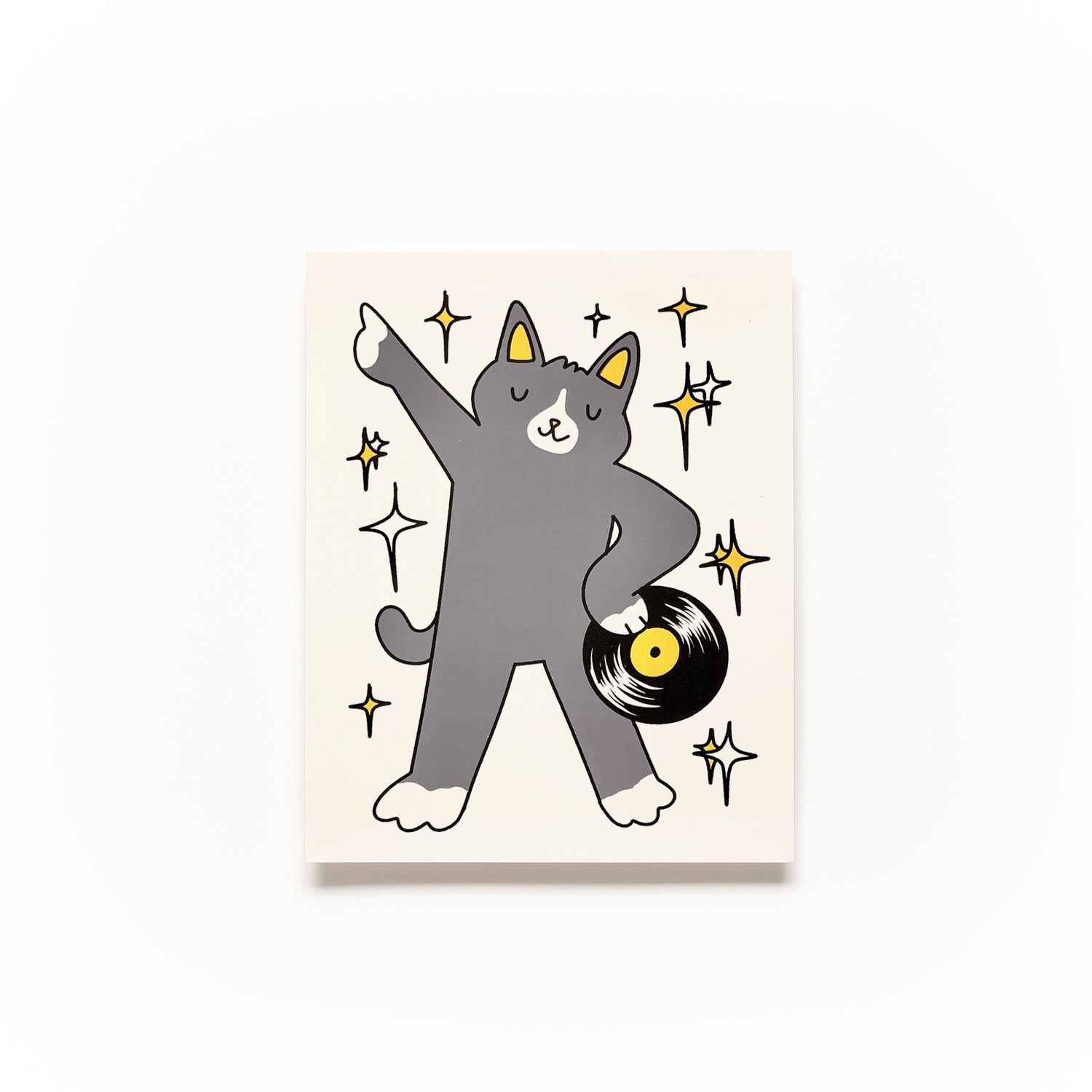 Vinyl Cat Print – Secret Planet