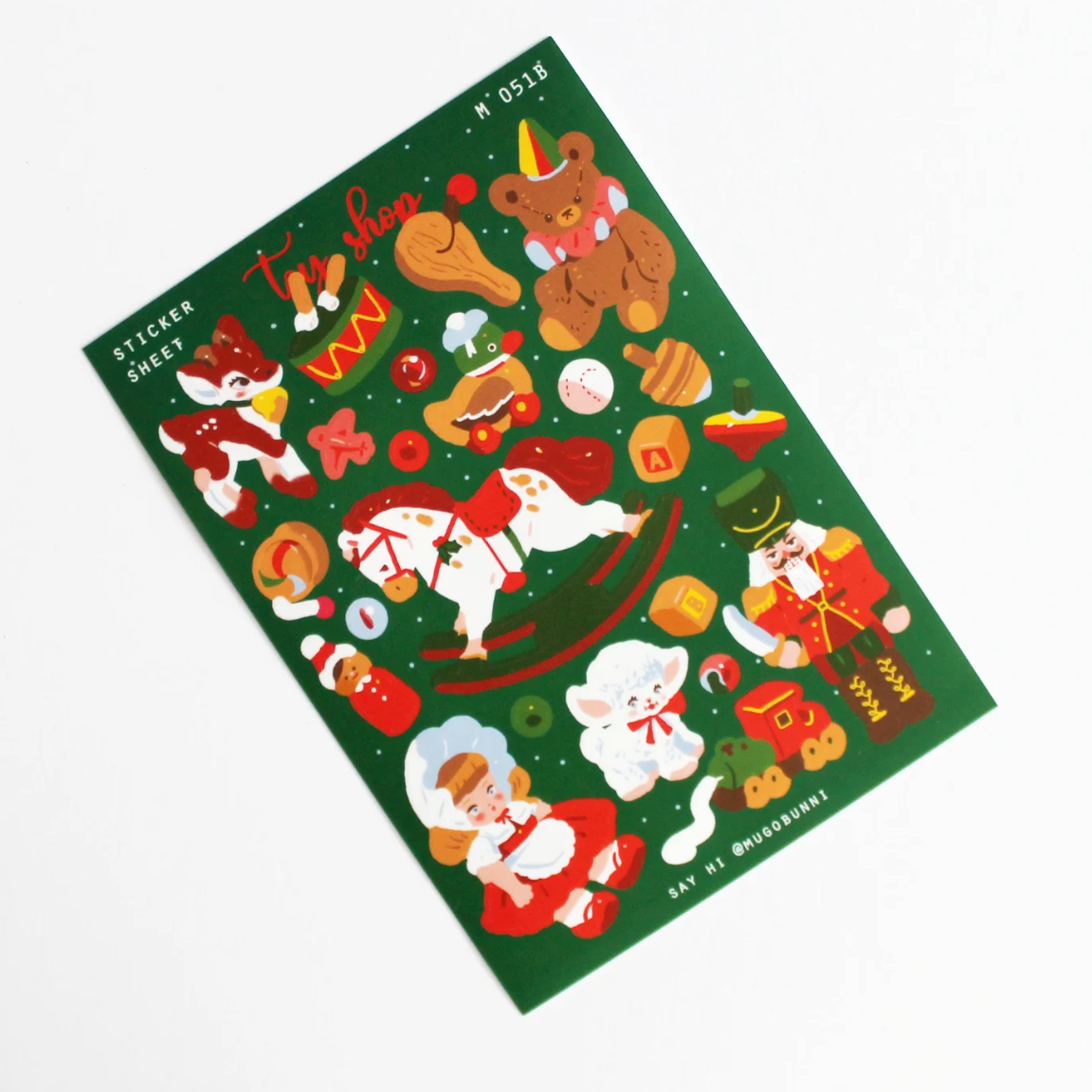 Antique Holiday Toy Vinyl Sticker Sheet – Secret Planet Print Shop